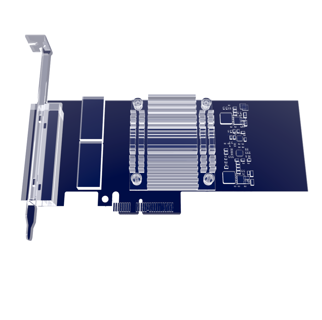 PCIe5.0 x16 to Internal 2*MCIO 8i Retimer NVMe Expansion Card (Montage ...